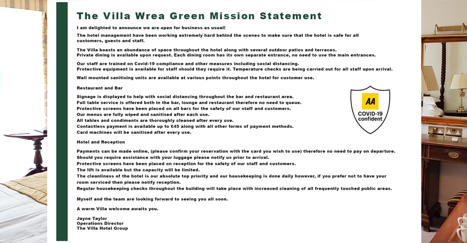 Home - The Villa Wrea Green : The Villa Wrea Green