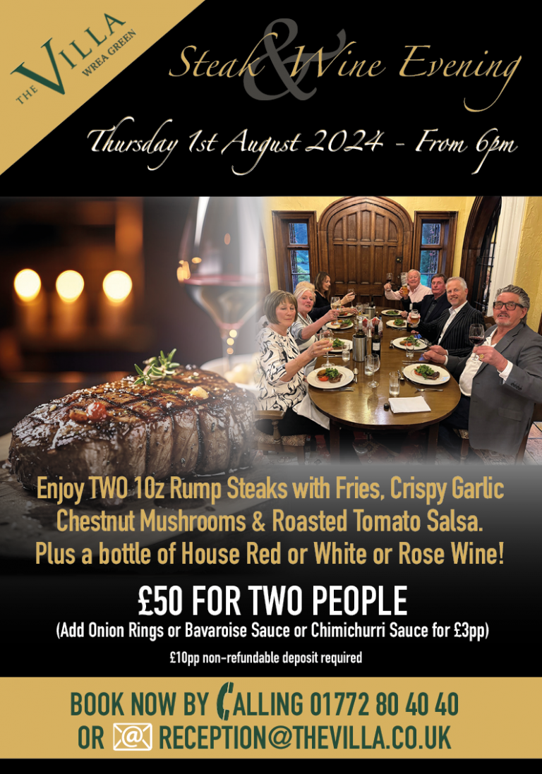 Events - The Villa Wrea Green : The Villa Wrea Green