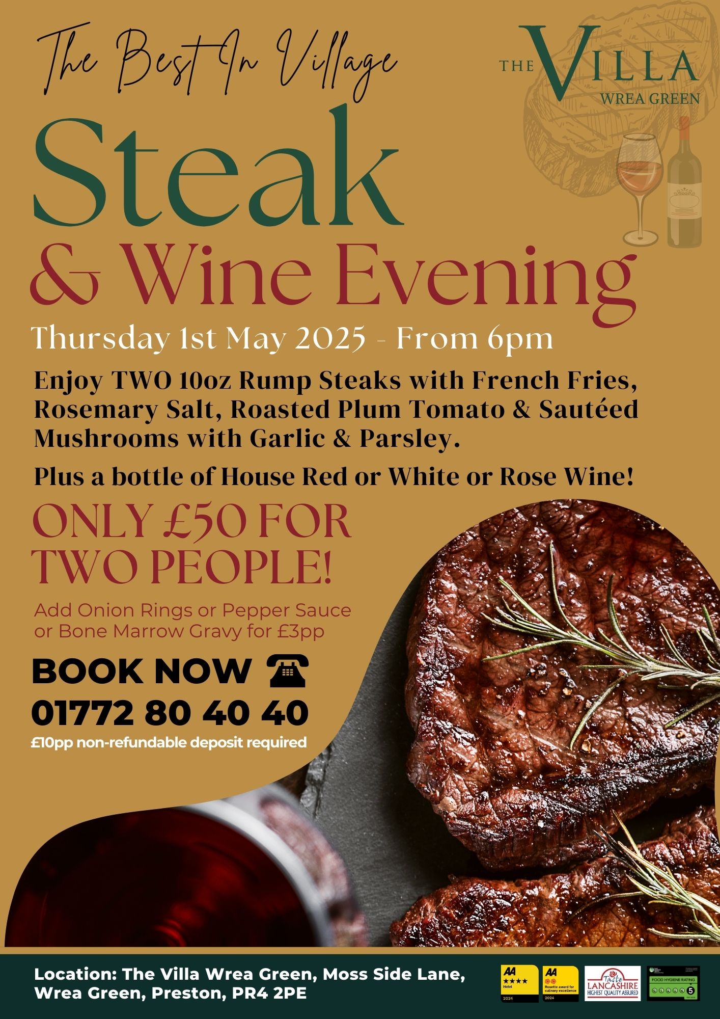 Events - The Villa Wrea Green : The Villa Wrea Green