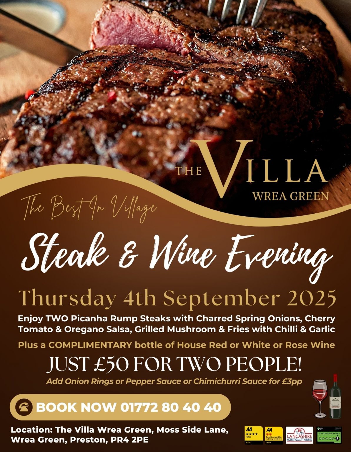 Events - The Villa Wrea Green : The Villa Wrea Green